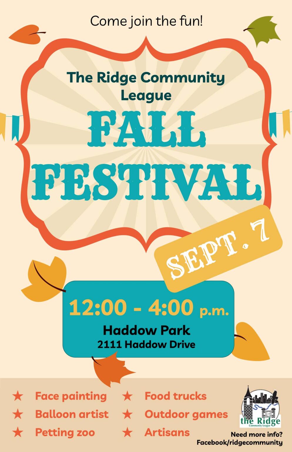 News & Events (2024 Fall Festival) – The Ridge Community League